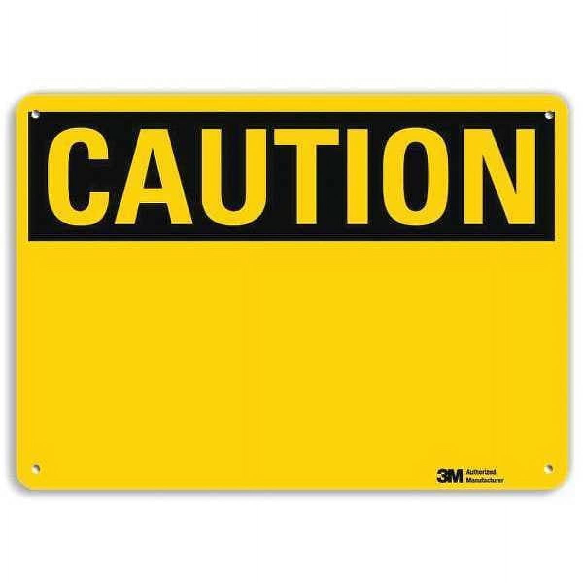 Lyle Caution Sign,7 in x 10 in,Aluminum U4-1037-NA_10x7 - Walmart.com