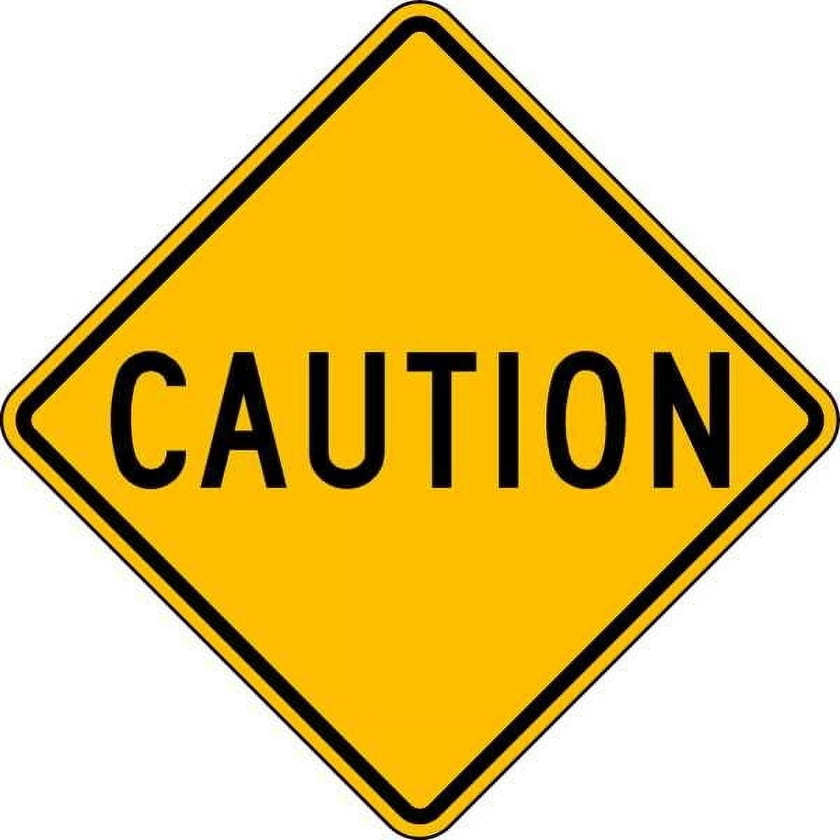Lyle Caution Traffic Sign,24" x 24" LW9-11B-24HA - Walmart.com