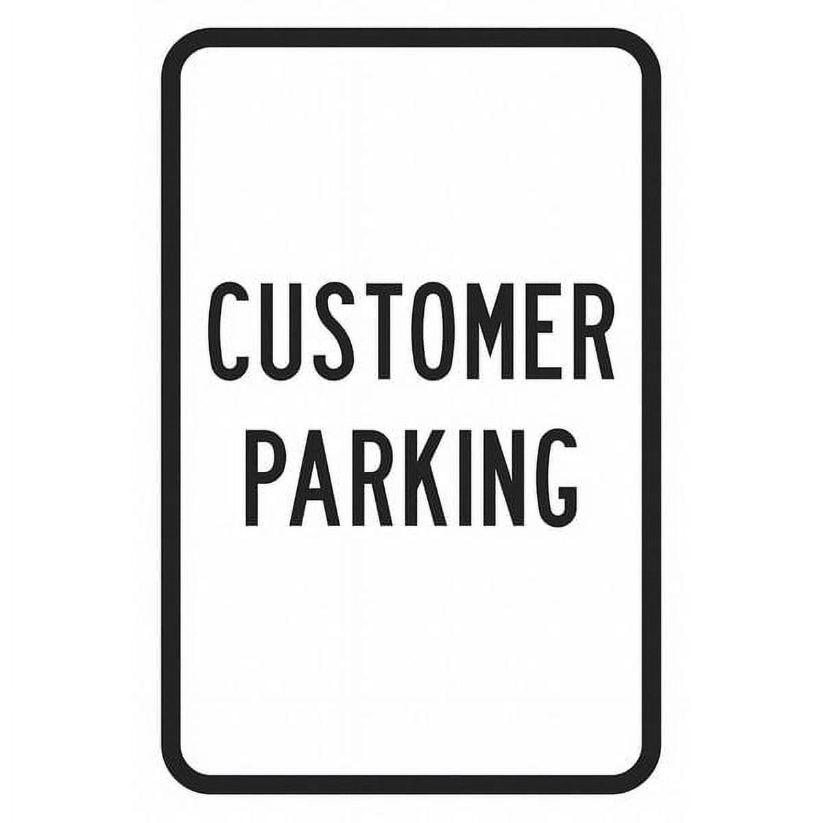 Lyle Customer Parking Sign,18" x 12, T1-6210-EG_12x18 T1-6210-EG_12x18 ...