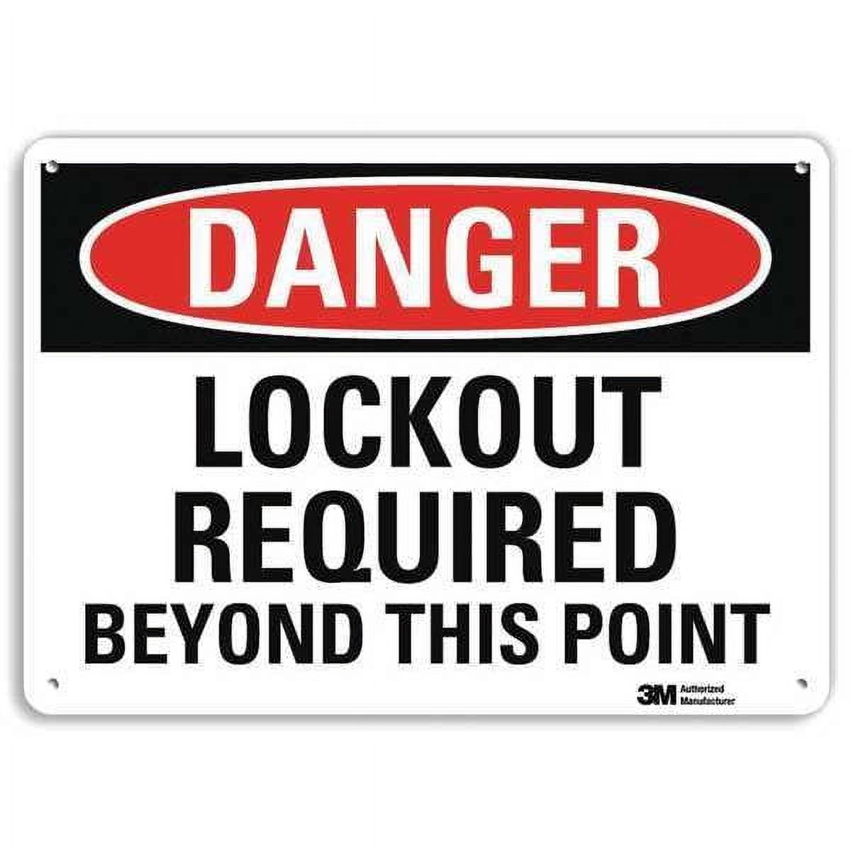 Lyle Danger Sign,10 in x 14 in,Aluminum U3-1769-RA_14X10 - Walmart.com