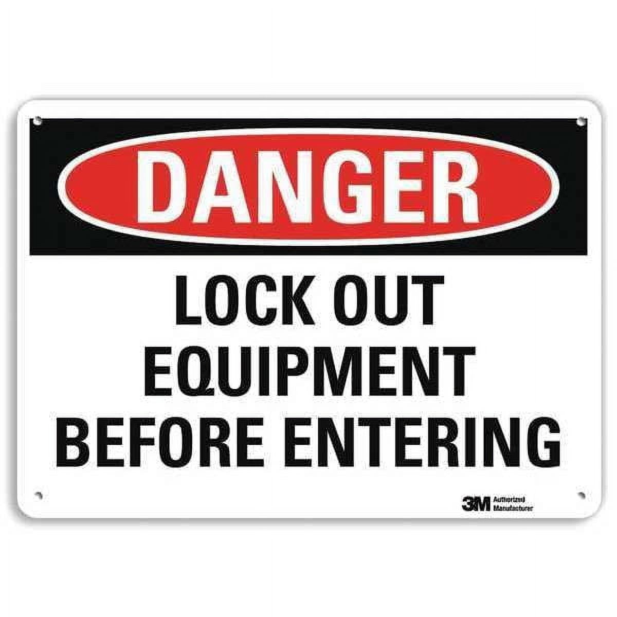 Lyle Danger Sign,7 in x 10 in,Aluminum U3-1763-NA_10x7 - Walmart.com