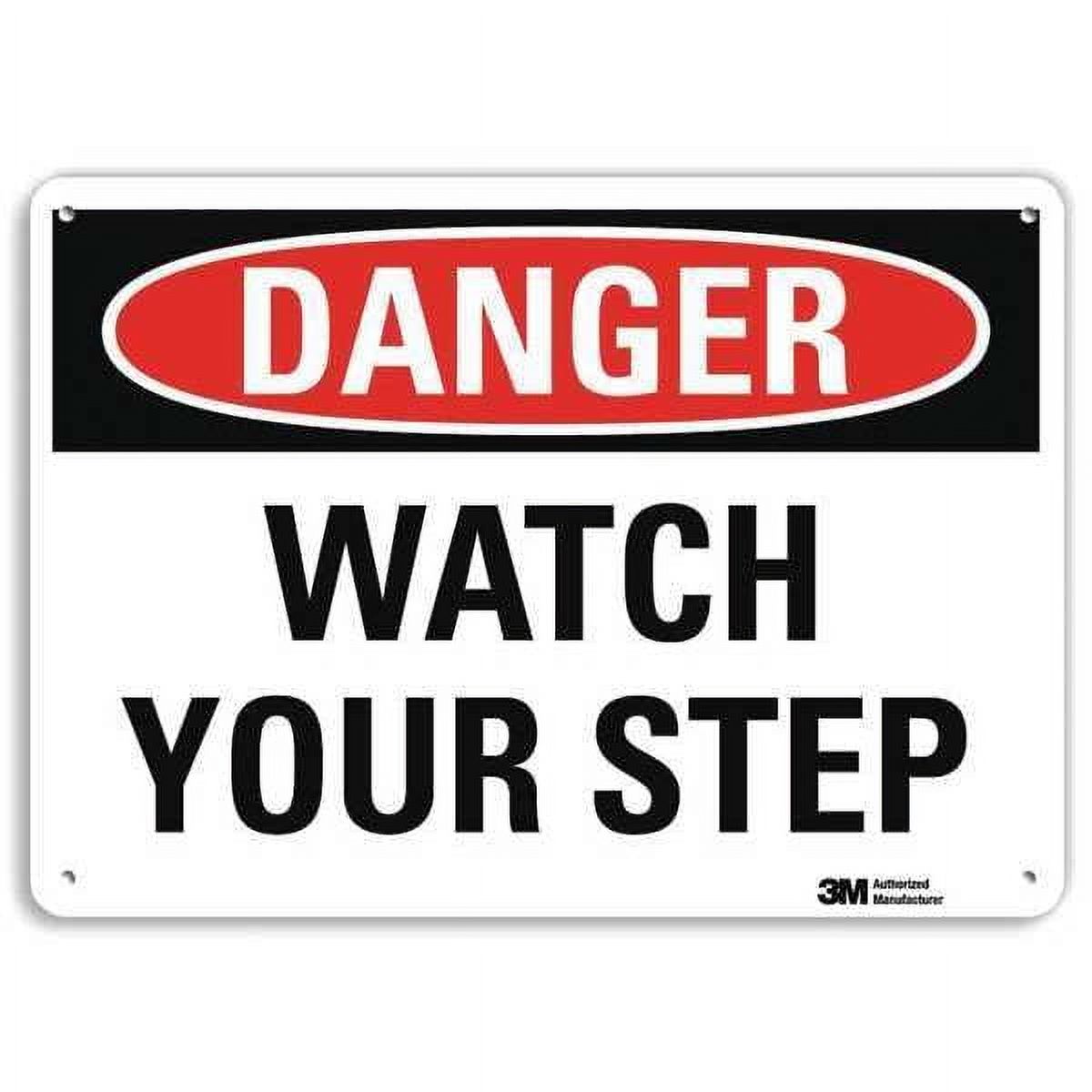 Lyle Danger Sign,7 in x 10 in,Aluminum U3-2048-RA_10X7 - Walmart.com