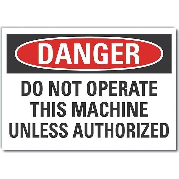 Lyle Danger Sign,7 inx10 in,Non-PVC Polymer LCU4-0612-ED_10x7 - Walmart.com