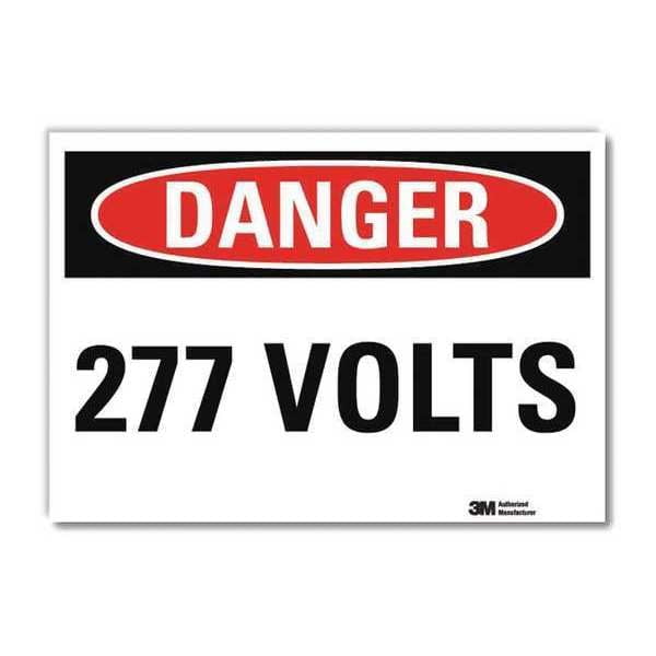 Lyle Danger Sign,Self-Adhesv Mount,10inWx7inH, U3-1074-RD_10X7 U3-1074 ...