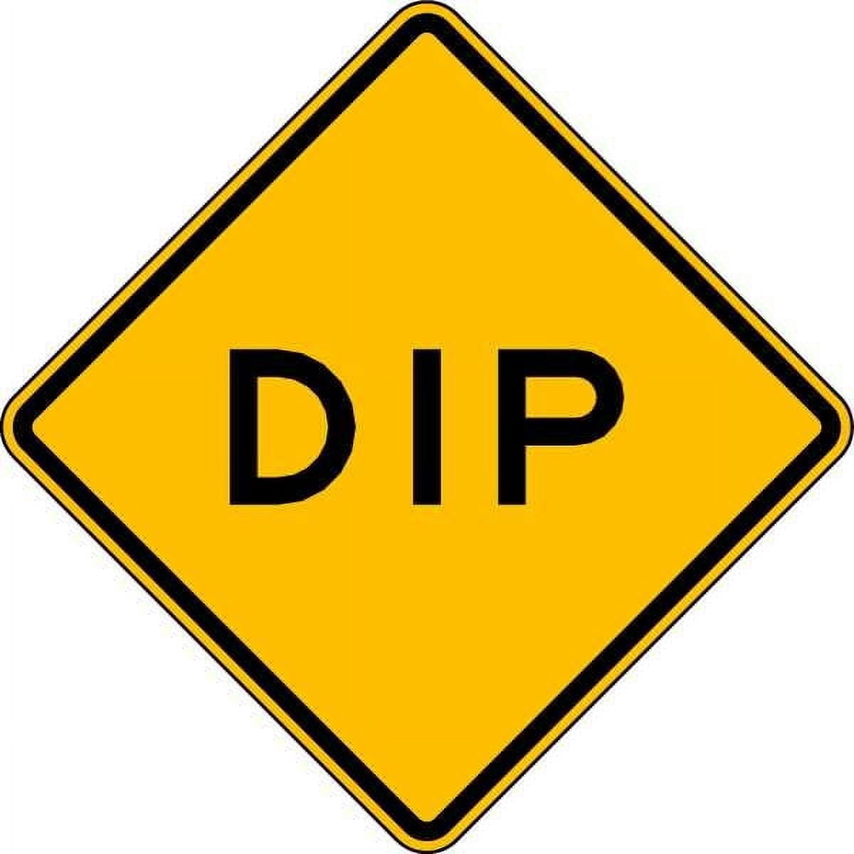 Lyle Dip Traffic Sign,12" x 12" W8-2-12HA - Walmart.com