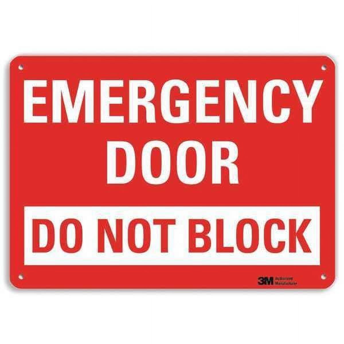 Lyle Emergency Sign,10 in x 14 in,Aluminum U7-1069-NA_14x10 - Walmart ...