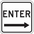 Lyle Enter Sign For Parking Lots,18" x 18" LR7-64R-18HA - Walmart.com