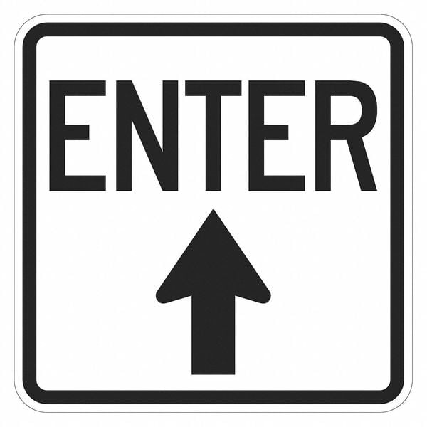 Lyle Enter Sign For Parking Lots,18" x 18" T1-1889-HI_18x18 - Walmart.com