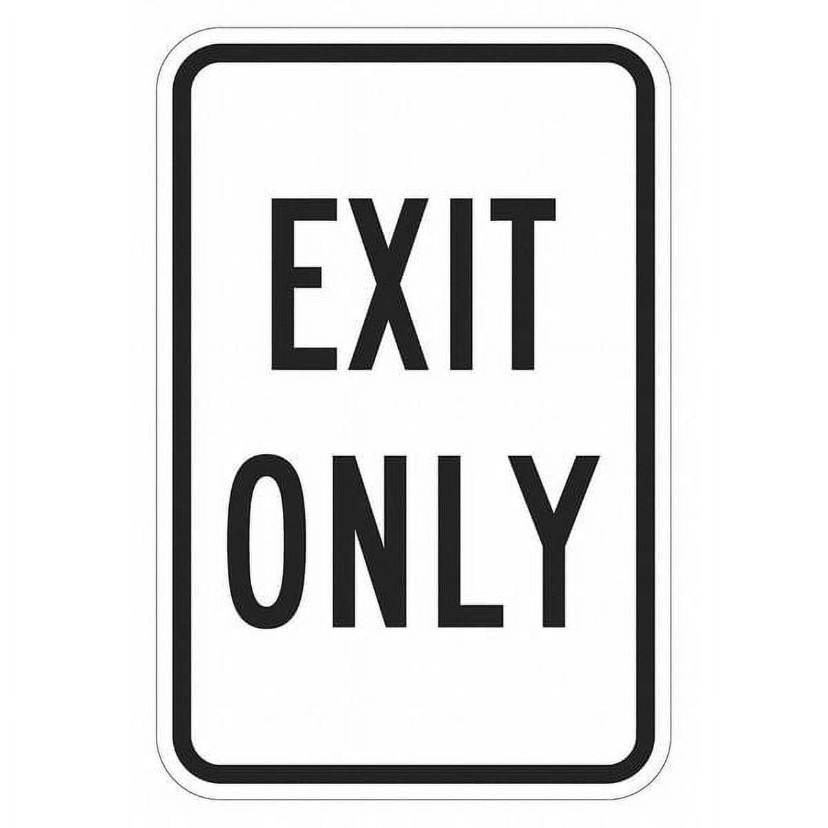 Lyle Exit Only Parking Sign,18" x 12" T1-1909-DG_12x18 - Walmart.com