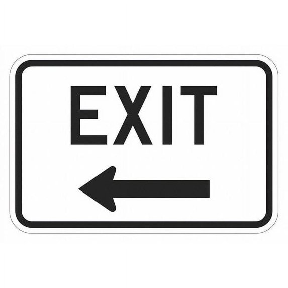 Lyle Exit Sign For Parking Lots,12" x 18" T1-1861-DG_18x12 - Walmart.com