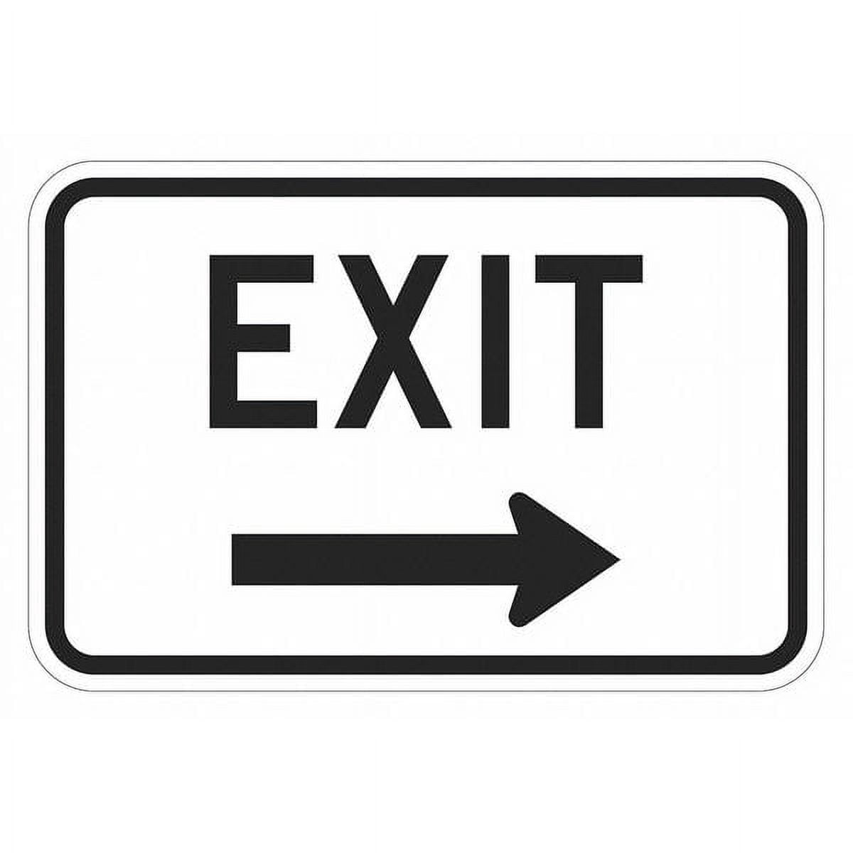 Lyle Exit Sign For Parking Lots,12" x 18" T1-1903-EG_18x12 - Walmart.com