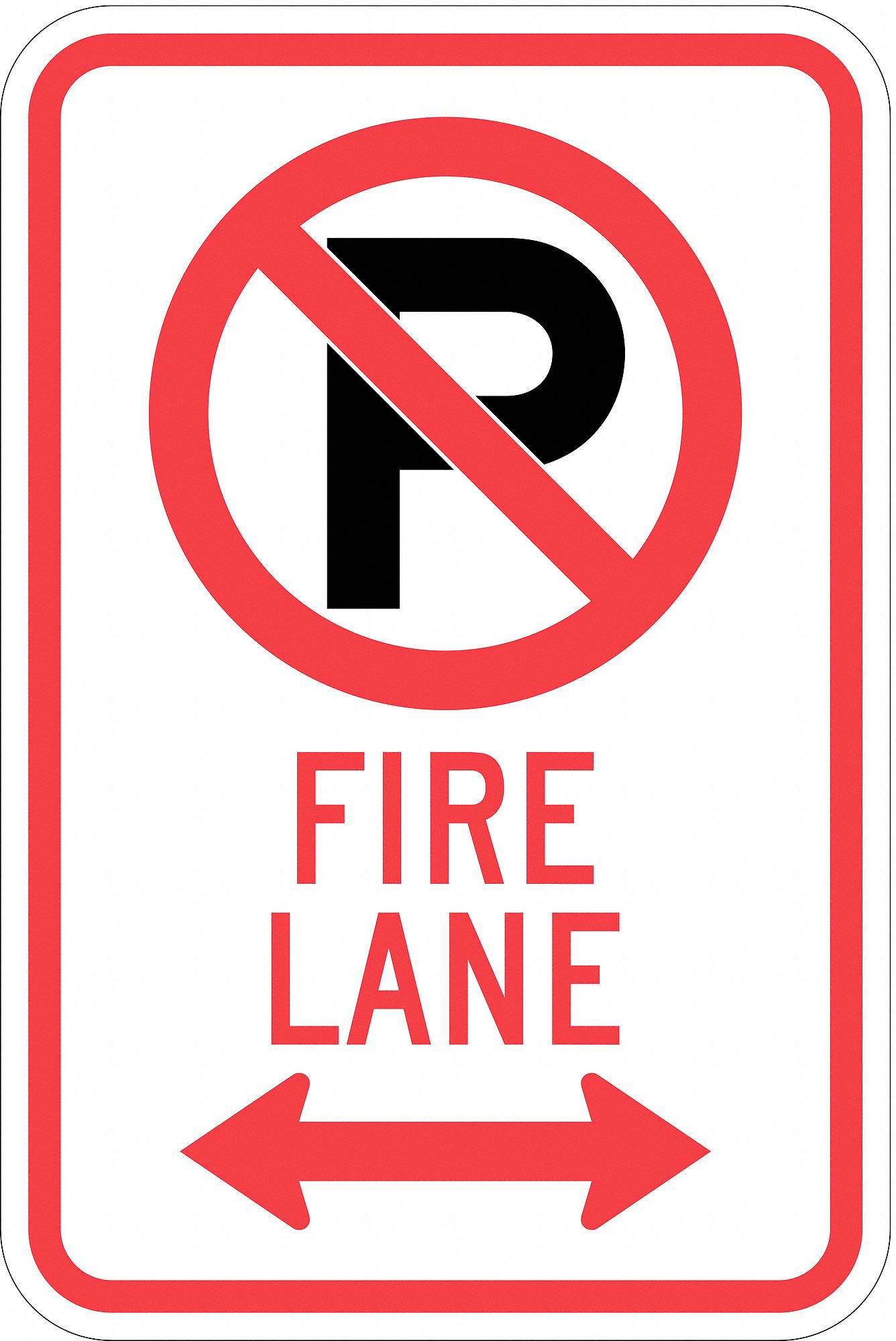 Lyle Fire Lane Parking Sign,18" x 12" T1-1059-EG_12x18 - Walmart.com