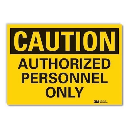 Lyle Lcu3-0299-Ed_10X7 Caution Sign, 7 In H, 10 In W, Non-Pvc Polymer ...