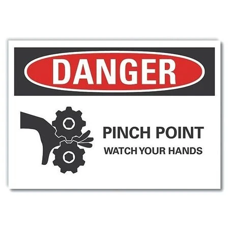 Lyle Lcu4-0261-Rd_5X3.5 Danger Sign, 3 1/2 In Height, 5 In Width ...