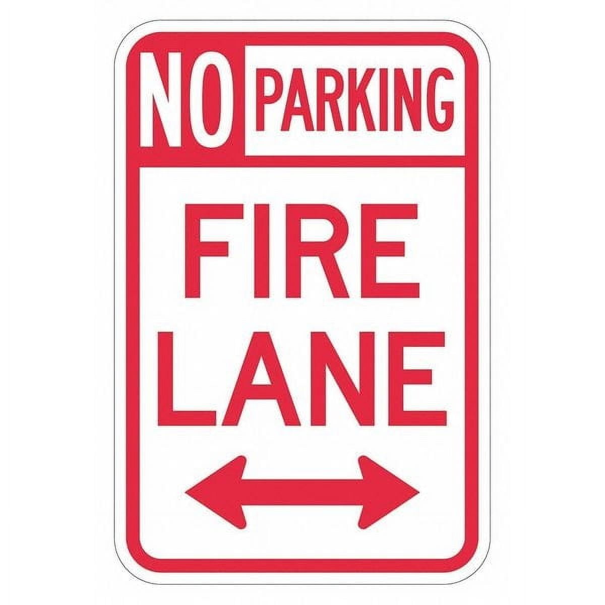 Lyle No Parking Fire Lane Sign,18" x 12" T1-2857-DG_12x18 - Walmart.com