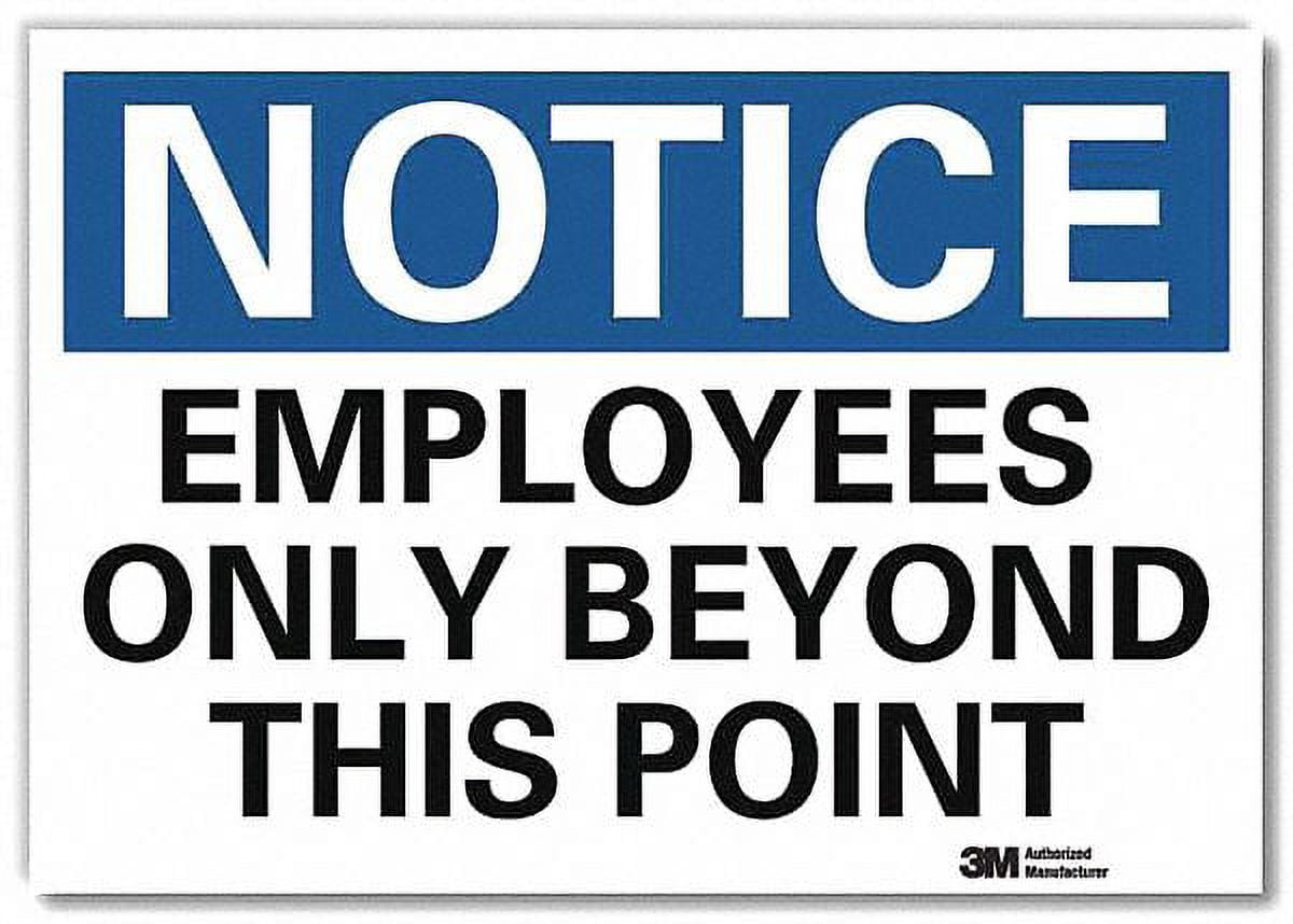 Lyle Notice Sign,5inx7in,Reflective Sheeting U5-1193-RD_7X5 - Walmart.com