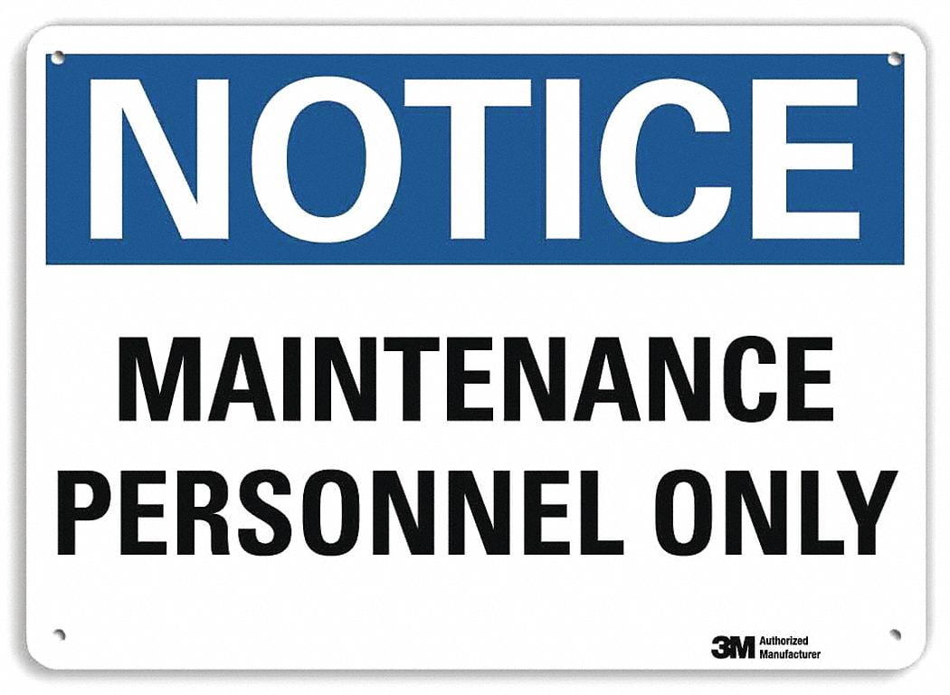 Lyle Notice Sign,7 in x 10 in,Aluminum U5-1318-NA_10x7 - Walmart.com
