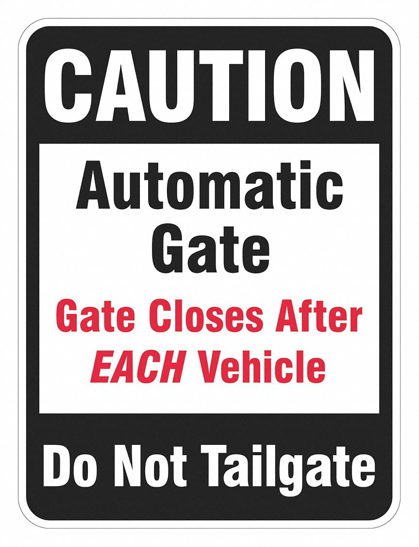 Lyle Parking Lot Gate Parking Sign,18" x 12" T1-1329-DG_12x18 - Walmart.com