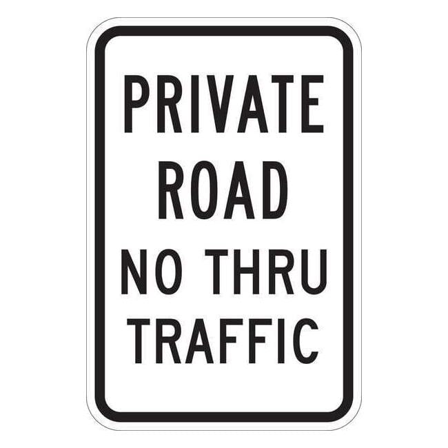 Lyle Private Drive & Road Traffic Sign,18x12" T1-1019-HI_12x18 ...