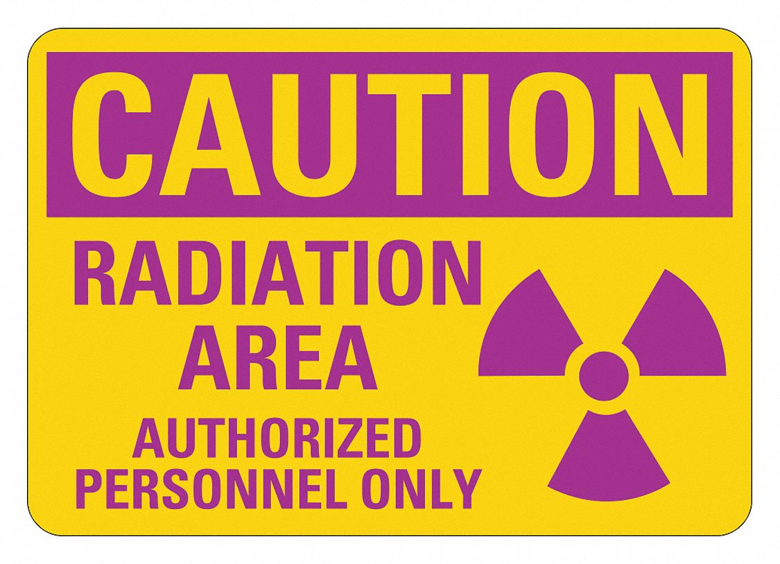 Lyle Radiation Sign,7 in x 10 in,Aluminum LCU1-0015-NA_10x7 - Walmart.com