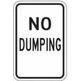 Lyle Reflective No Dumping Sign,18x12in,Alum DL-032-12HA - Walmart.com