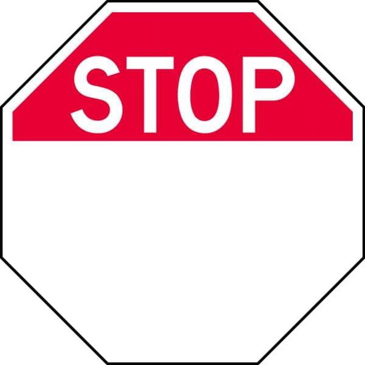 Lyle Rflct Blank Sign Stop Sign,12x12in,Alum ST-100-12HA - Walmart.com