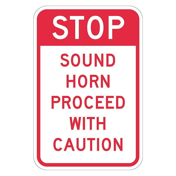 Lyle Rflctv Lift Truck Trfc Stop Sign,18x12in T1-1213-HI_12x18 ...