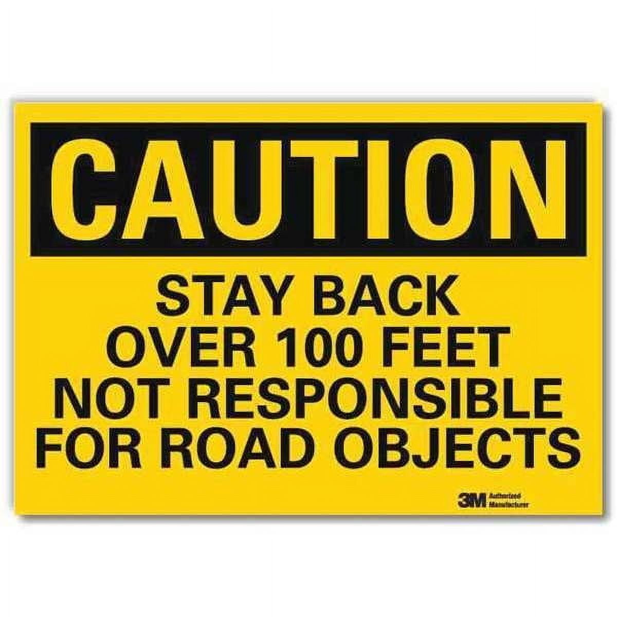 Lyle Rflctv Traffic Safety Lbl,10x14in,Plastc U4-1684-RD_14X10 ...