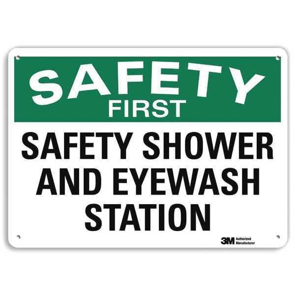 Lyle Safety First Sign,7 in x 10 in,Aluminum U7-1245-NA_10x7 - Walmart.com