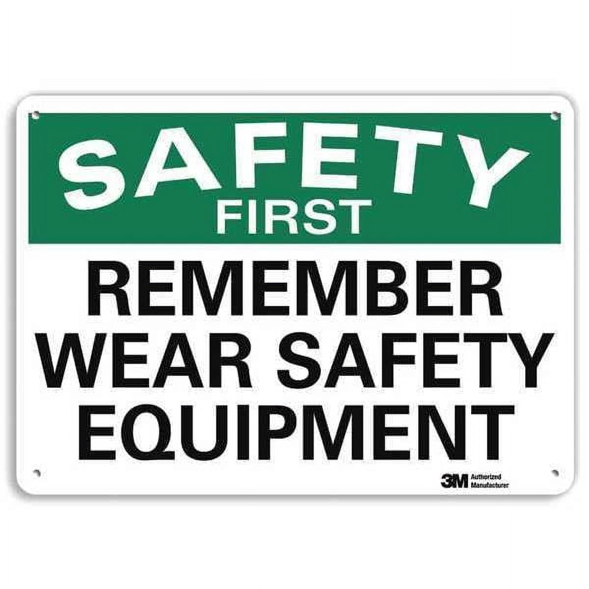 Lyle Safety Sign,7 in x 10 in,Aluminum U7-1230-RA_10X7 - Walmart.com