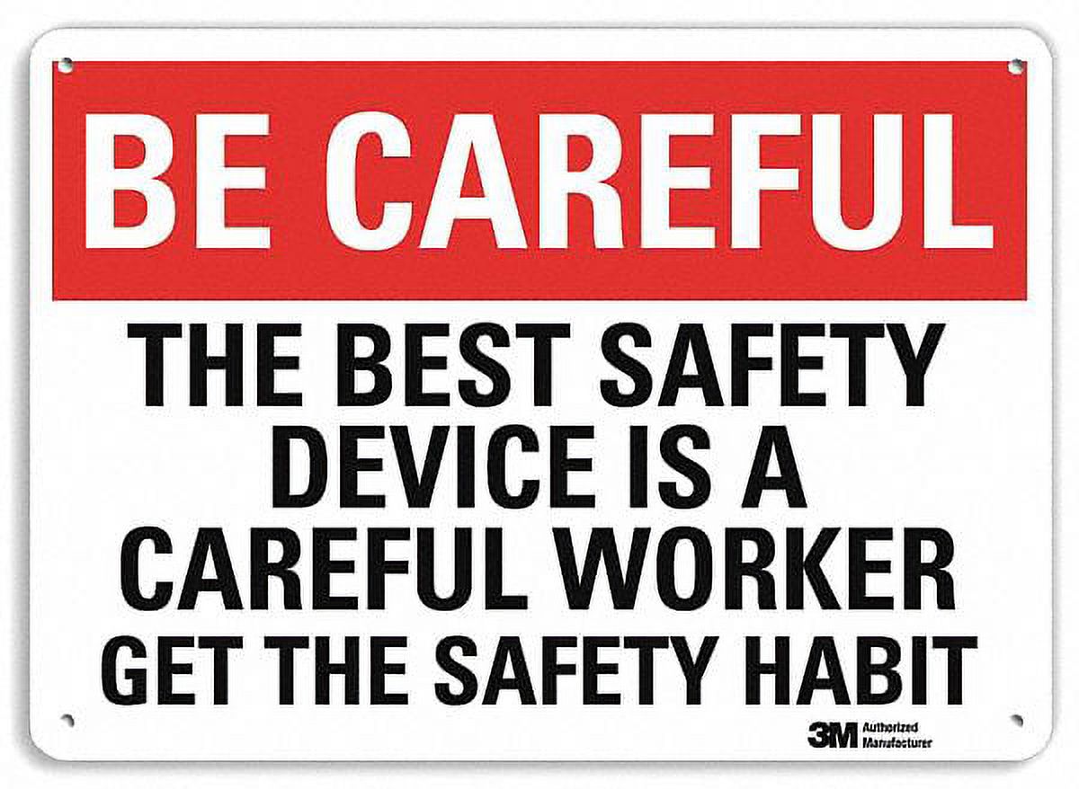 Lyle Safety Sign,7 inx10 in,Plastic U7-1041-NP_10X7 - Walmart.com