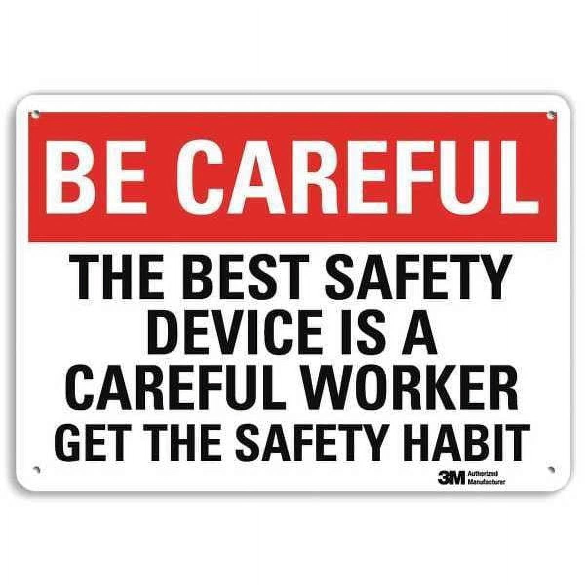 Lyle Safety Sign,7 inx10 in,Plastic U7-1041-NP_10X7 - Walmart.com