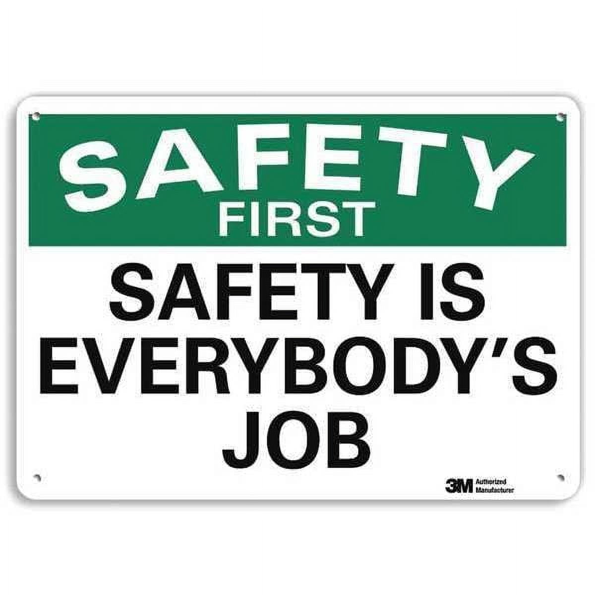 Lyle Safety Sign,7 inx10 in,Plastic U7-1243-NP_10X7 - Walmart.com