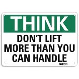 Lyle Safety Sign,7 inx10 in,Plastic U7-1293-NP_10X7 - Walmart.com