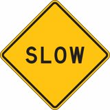 Lyle Slow Traffic Sign,24" x 24" LW8-12-24HA - Walmart.com