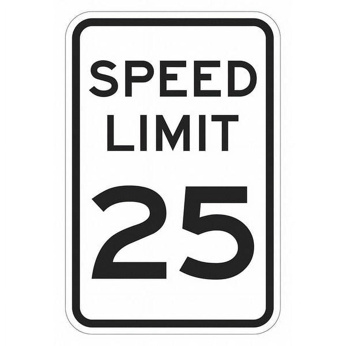 Lyle Speed Limit 25 Traffic Sign,18" x 12" T1-5021-DG_12x18 - Walmart ...