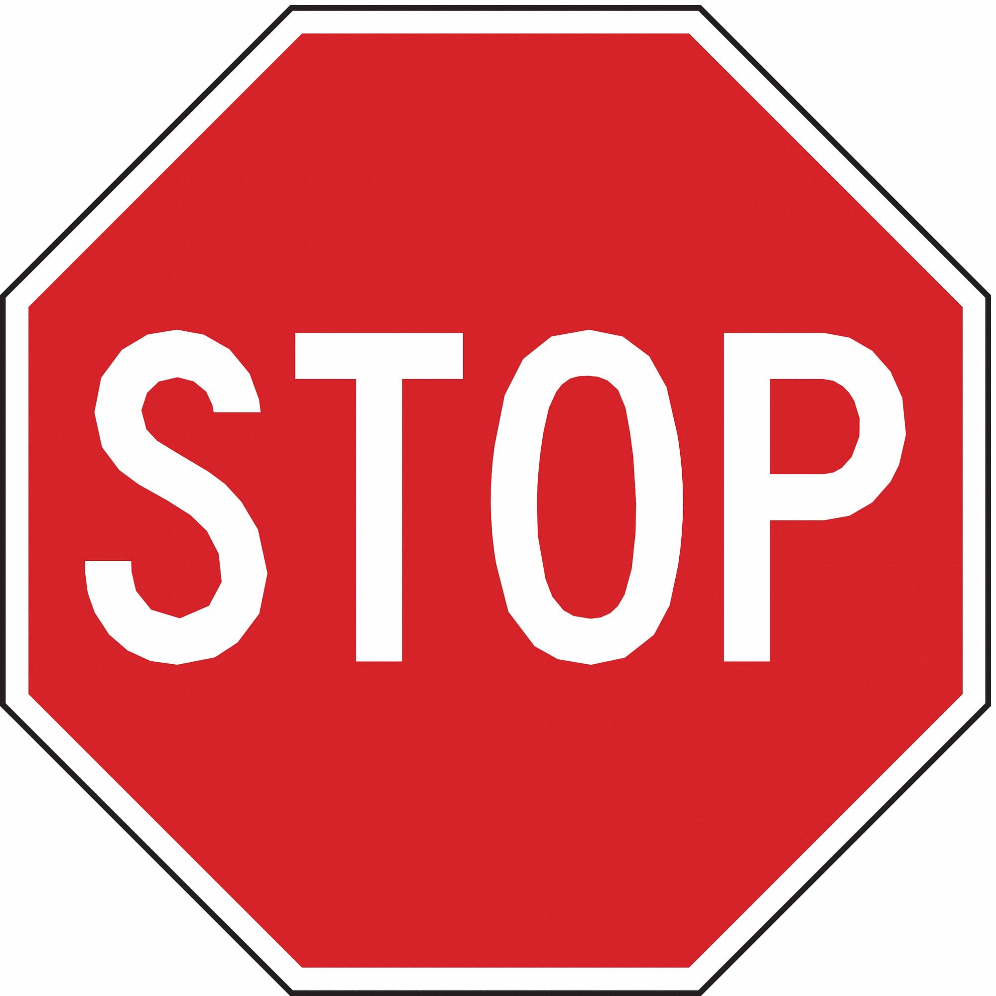 Lyle Stop Traffic Sign,36" x 36" R1-1-36HA - Walmart.com