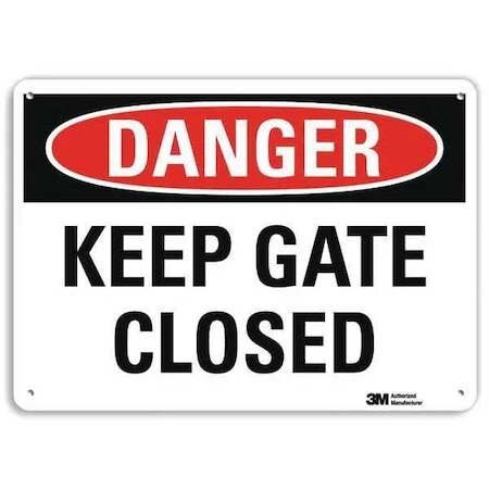 Lyle U3-1696-Ra_10X7 Danger Sign,4 Hole Mount,10In W X 7In H, U3-1696 ...