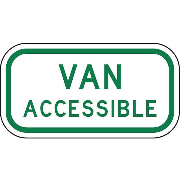 Lyle Van Accessible Parking Sign,6" x 12, R7-8A-12HA R7-8A-12HA ...