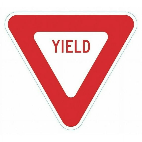 Lyle YIELD Traffic Sign,18" x 18" T1-6243-HI_18x18 - Walmart.com