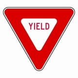 Lyle Yield Traffic Sign,36" x 36" R1-2-36DA - Walmart.com