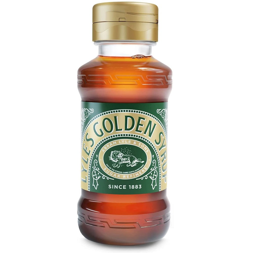 Lyle's Golden Pure Cane Sugar Syrup, 325g Bottle, Caramelized Flavor ...