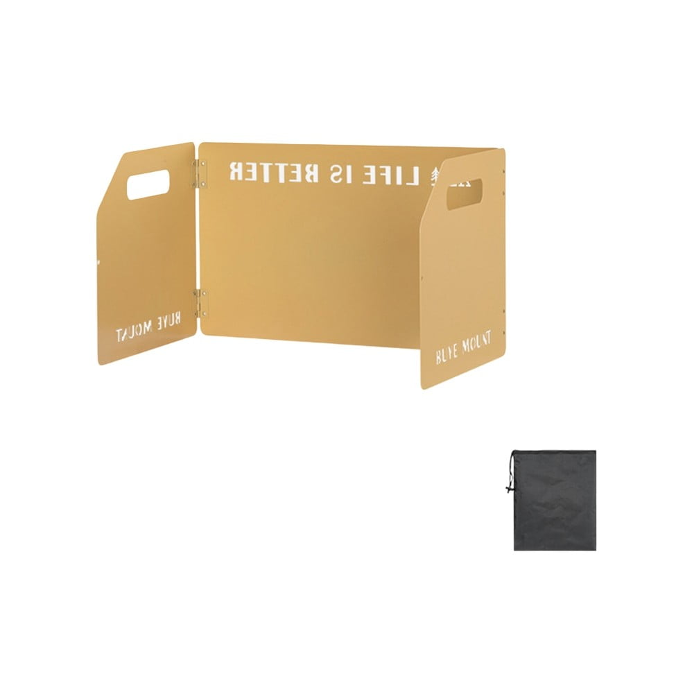 Lylong 3-Panel Foldable Windshield - Camping Stove Wind Barrier ...