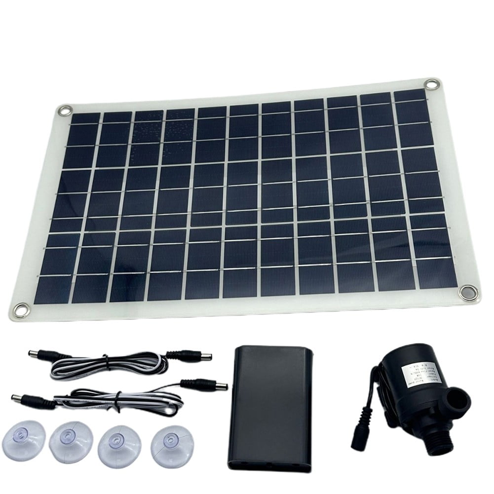 Lylong 800Lh DC 12V Brushless Solar Water Pump Kits with 50W Solar Panel Pond Garden - Walmart.com