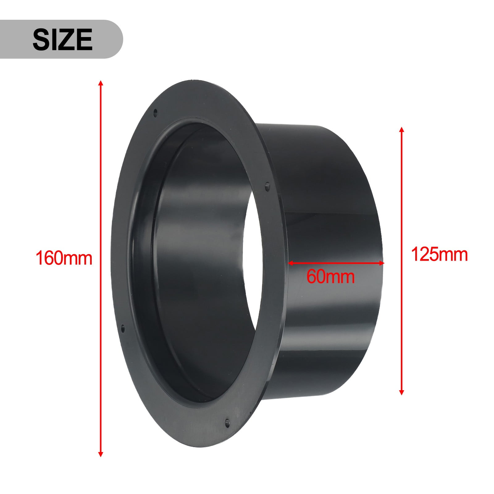 Lylong ABS Wall Flange Connector for Ventilation Pipe Air Ducting ...