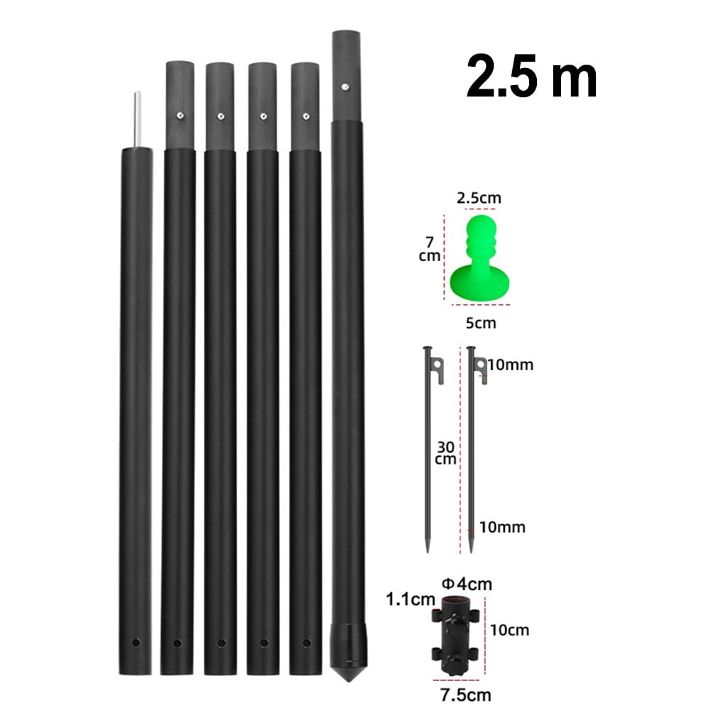 Lylong Adjustable Carbon Fiber Tarp Poles For Camping Canopy Shelter ...