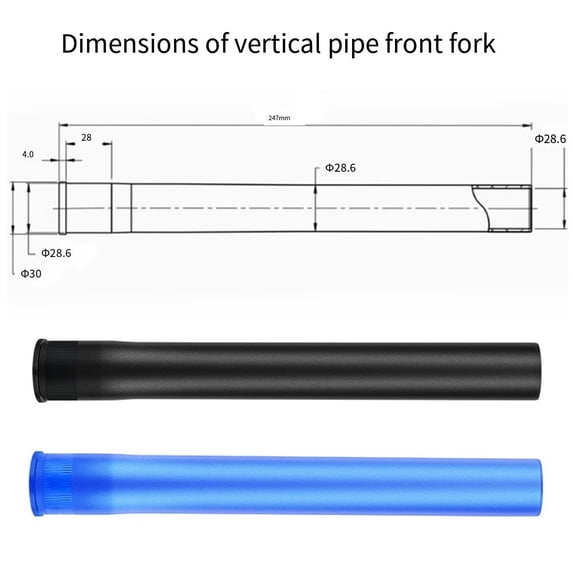 Lylong Alloy Bike Fork Steerer Tube 247Mm Replacement For Mountain Road ...