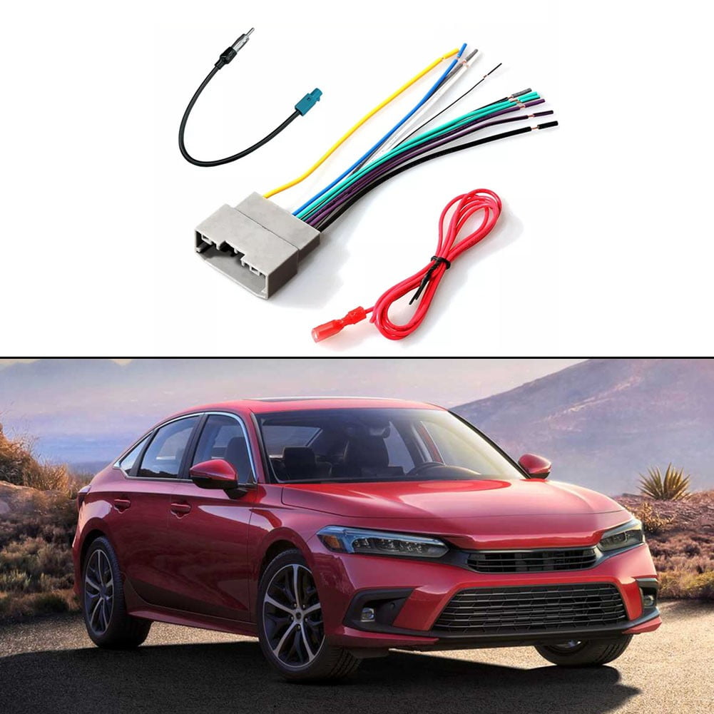 Lylong Car Accessories Radio Wiring Harness & Antenna Adapter for Jeep ...
