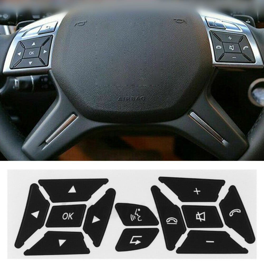 Lylong Car Accessories for Mercedes Steering Wheel Button Repair Decals ...