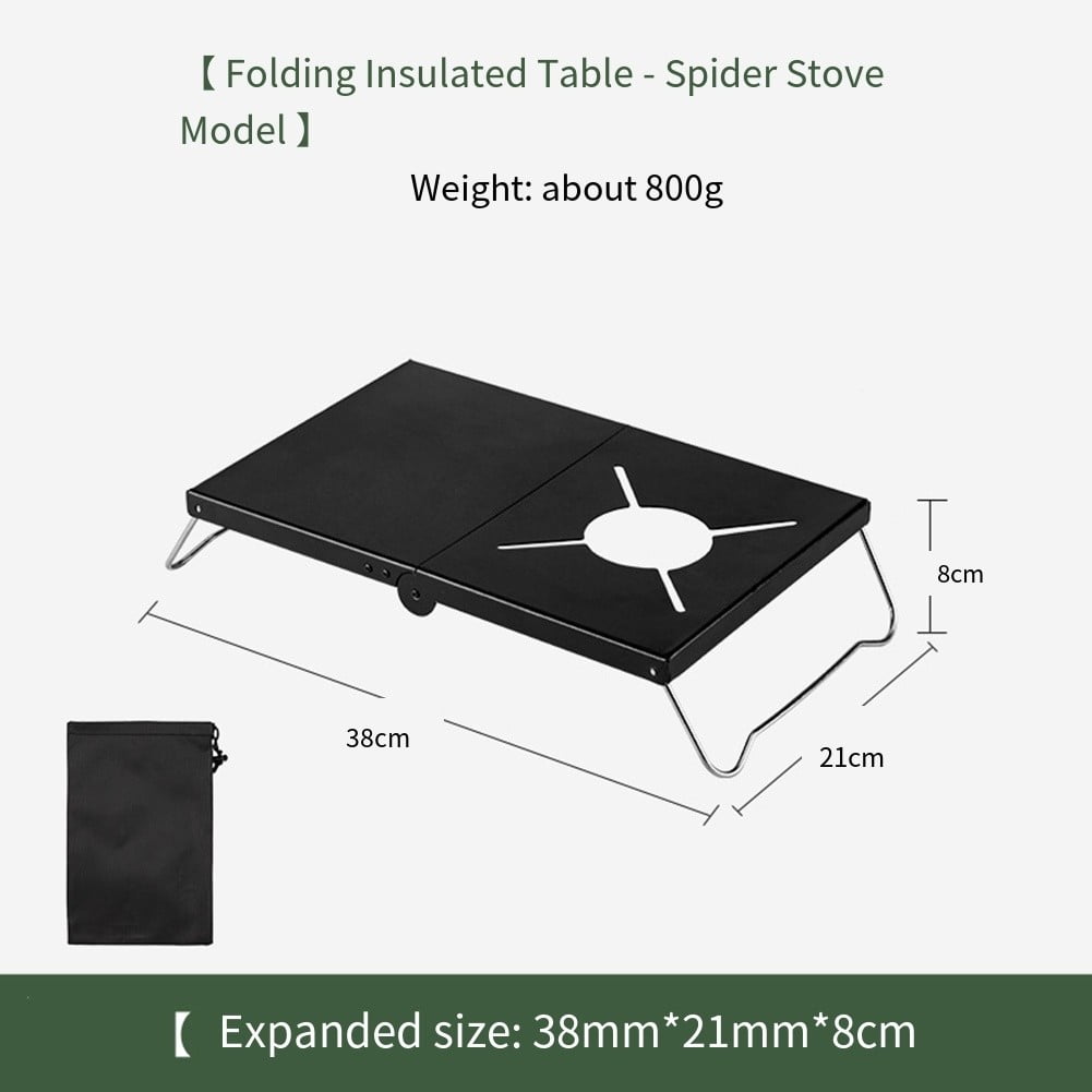 Lylong Foldable Camping Table - Heat-Resistant Spider Stove Stand ...